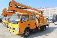 China Dongfeng 18m Aerial Platform Truck 4x2 Right Hand Drive Bucket Lift Truck 200kg Capacity for sale