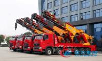 China HOWO Heavy Duty 100 Ton Truck Mounted Crane 10x4 Chassis 380HP Lorry Crane for sale
