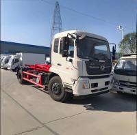 China 8-10 Cubic Meters Hook Arm Garbage Truck 15600kg GVW Hydraulic System for sale