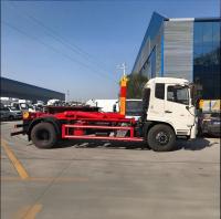 China 8-10 Cubic Meters Hook Arm Garbage Truck 15600kg GVW Hydraulic System for sale