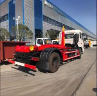 China 8-10 Cubic Meters Hook Arm Garbage Truck 15600kg GVW Hydraulic System for sale