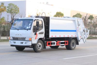 China JAC 5 CBM Rear Loading Garbage Compactor Truck 12 Ton Crushing Pressure Hydraulic Cylinder for sale