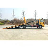 China DFAC 6 Wheels Flatbed Wrecker Tow Truck 4 Ton Capacity with Crane for sale