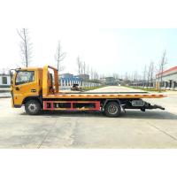 China DFAC 6 Wheels Flatbed Wrecker Tow Truck 4 Ton Capacity with Crane for sale