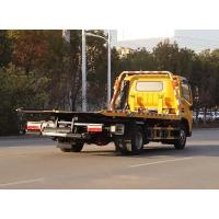 China Dongfeng 4 Ton Rollback Tow Truck with Crane Flatbed Wrecker Wheel Lift Carrier for sale