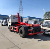 China 8-10 Cubic Meters Hook Arm Garbage Truck 15600kg GVW Hydraulic System for sale