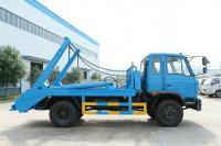 China Dongfeng 10 Cbm Pit Type Swing Arm Garbage Truck 190 HP 6 Wheels for sale