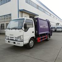 China Diesel Mini Rear Loader Garbage Truck 5cbm Refuse Collector 98HP Euro 4 for sale