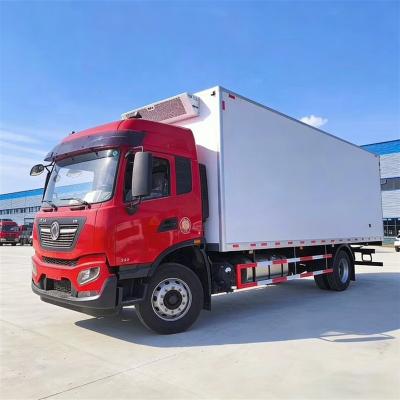 China Dongfeng 6.5m 7.8m Refrigerated Food Transport Freezer Van Box Truck 16000kg GVW for sale