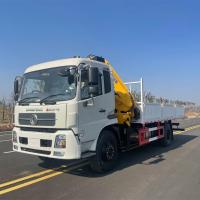 China Dongfeng 4x2 8 Ton Knuckle Crane Truck 180HP Diesel for Construction and Cargo Lifting for sale