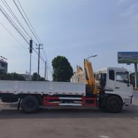 China Dongfeng 4x2 8 Ton Knuckle Crane Truck 180HP Diesel for Construction and Cargo Lifting for sale