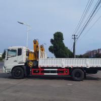 China Dongfeng 4x2 8 Ton Knuckle Crane Truck 180HP Diesel for Construction and Cargo Lifting for sale