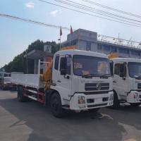 China Dongfeng 4x2 8 Ton Knuckle Crane Truck 180HP Diesel for Construction and Cargo Lifting for sale