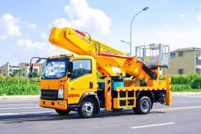 China HOWO Aerial Work Platform Truck 36m 50m High Altitude Bucket Vehicle with Auto Balance for sale