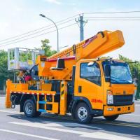 China HOWO Aerial Work Platform Truck 36m 50m High Altitude Bucket Vehicle with Auto Balance for sale