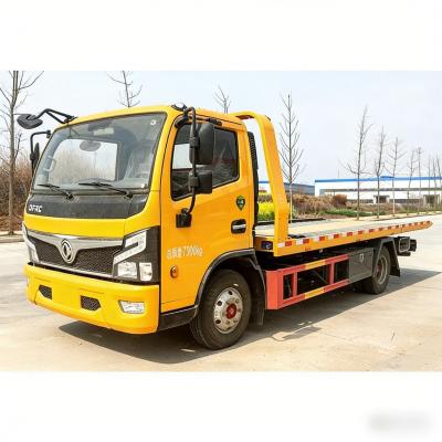 China DFAC 6 Wheels Flatbed Wrecker Tow Truck 4 Ton Capacity with Crane for sale