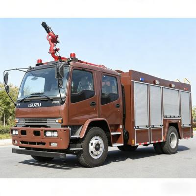 China ISUZU 4x2 Foam Fire Fighting Truck 4 Ton Water 2 Ton Foam for Emergency Response for sale