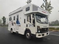 China Compact Campervan Truck 4 Passenger 2.5T Diesel RV with 400W Solar Panel for sale