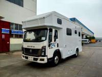 China Sinotruk HOWO Two Floor RV Camper Motorhome Caravan with Living Quarters 10-32 Person Capacity for sale