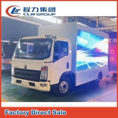 China Outdoor Broadcasting Vehicle with 3 Full Color LED Screens P6 and 15kW Generator for Advertising for sale