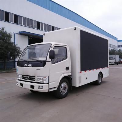 China Dongfeng 4x2 LED Mobile Display Screen Truck 100HP P6 Full Color Outdoor Advertising Vehicle for sale
