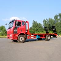 China 15-25 Ton Diesel Flatbed Truck 4x2 Heavy Duty Platform Truck for Construction Machinery Transport for sale