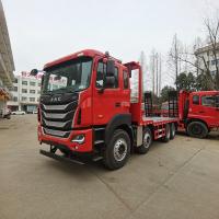 China 4x2 Diesel Flatbed Truck for Excavator Loader Transport 10 Ton Capacity for sale