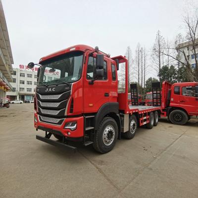 China 4x2 Diesel Flatbed Truck for Excavator Loader Transport 10 Ton Capacity for sale