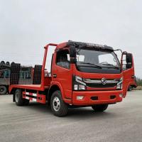 China 4x2 Diesel Flatbed Truck for Excavator Loader Transport 10 Ton Capacity for sale