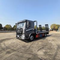 China Diesel Powered Platform Truck 4x2 Flatbed for Excavator Loader Transport Custom for sale