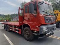 China 4x2 Flatbed Platform Truck Diesel Engine Heavy Machinery Transporter 10 Ton Capacity for sale