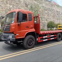 China 4x2 Flatbed Platform Truck Diesel Engine Heavy Machinery Transporter 10 Ton Capacity for sale