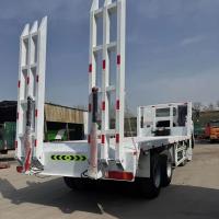 China Customized 8x4 Flatbed Diesel Truck for Transporting Construction Machinery Loaders Excavators for sale