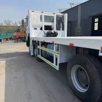 China Customized 8x4 Flatbed Diesel Truck for Transporting Construction Machinery Loaders Excavators for sale