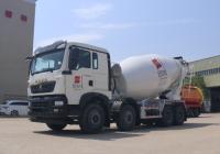 China HOWO 8x4 12cbm Concrete Mixer Truck 340HP Euro 3 Mobile Construction Vehicle for sale