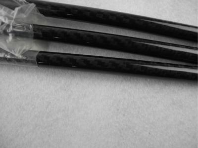China Round Twill Glossy Carbon Fiber Tube / Piping use in Telescopic Pole for sale