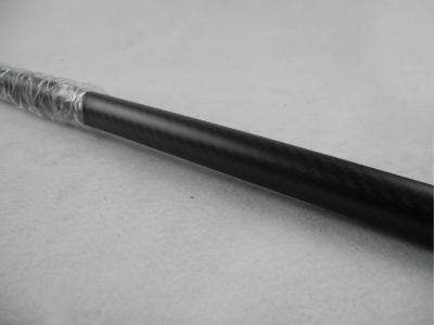 China High Performance Round Carbon Fiber Tubing / Pipe with 3K Matt Plain for sale