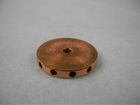 China CNC Precision Turned Parts Round Turning Copper Disc 3.5mm diameter for sale