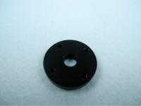 China Custom Machined Aluminum Parts Round Alunimum disc with M3 thread type 2-dye black for sale