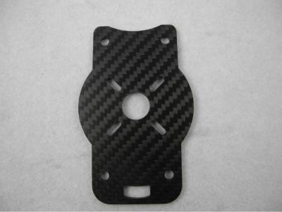 China CNC Machining Carbon Fiber Motor Mount Cutting and Drilling Motor Mounts 3K CF for sale