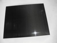 China Abrasion-Resistant Twill Glossy Carbon Fiber Plate thickness 0.5mm with 3K material for sale