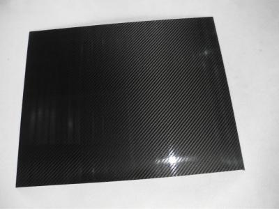 China Abrasion-Resistant Twill Glossy Carbon Fiber Plate thickness 0.5mm with 3K material for sale