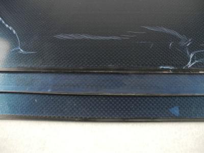 China Airplane / Helicopter use laminated 3mm Carbon Fiber Sheet 3K Plain Matte for sale