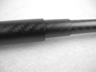 China 3K Section 3 pipe Carbon Fiber Telescopic Pole with twill carbon fiber casing for sale