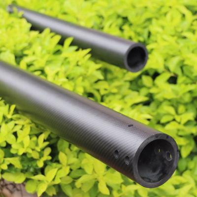 China Nonmagnetic Electromagnetic Carbon Fiber Tube 3K Twill Weave Pattern Matte Finish for sale