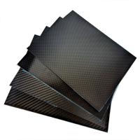 China 3K Twill Matte Finish Laminate 100% Carbon Fiber Plates Sheet 300mm X 200 X 1.0mm for sale