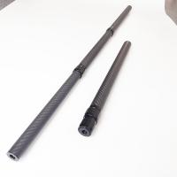 China Roll Wrapped Gloss Finish Twill Carbon Fiber Telescoping Tubes Corrosion Resistance for sale