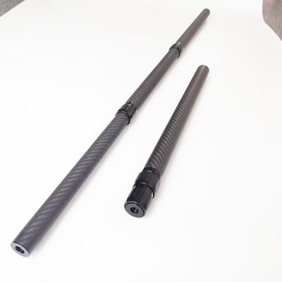China Roll Wrapped Gloss Finish Twill Carbon Fiber Telescoping Tubes Corrosion Resistance for sale
