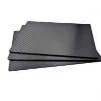 China 100% 3K Carbon Fiber Plate Sheet High Tensile Strength 300mm X 200mm X 5mm for sale