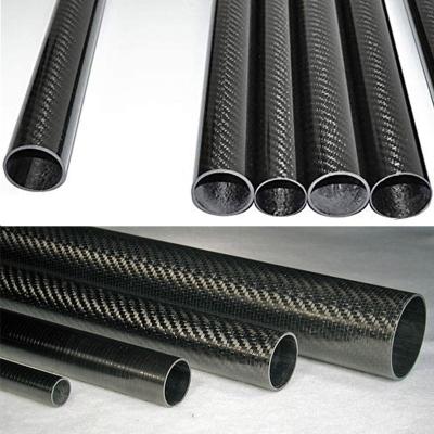 China 3K Plain Weave Carbon Fibre Tube OD20mm ID18mm for sale
